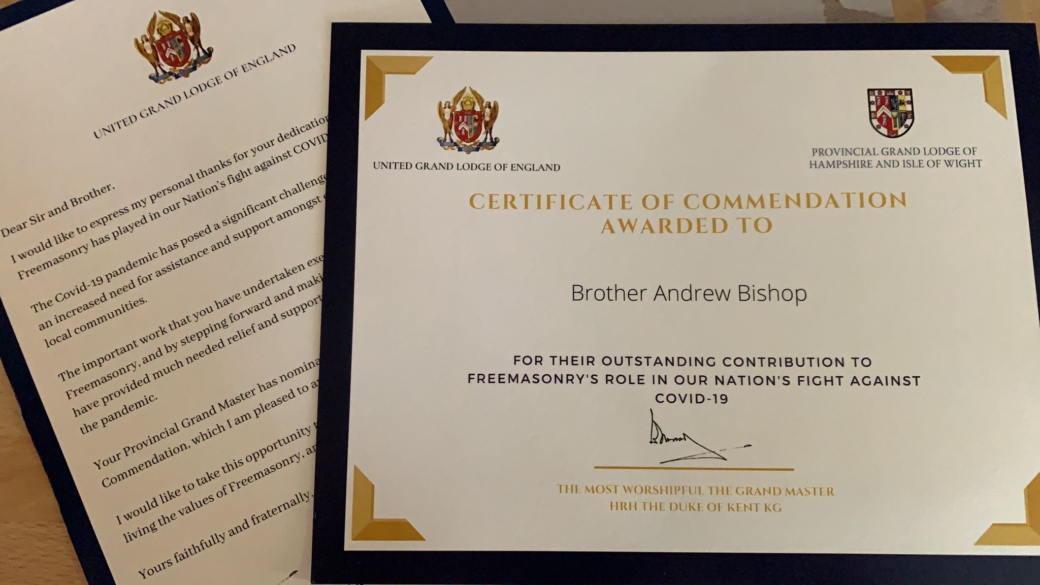 Certificate of Commendation – Ye Olde Bargate Lodge